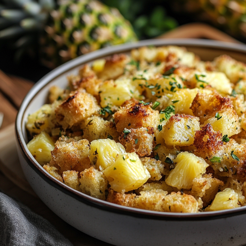 Pineapple Stuffing Recipe: A Sweet and Savory Side - Lara Recipes
